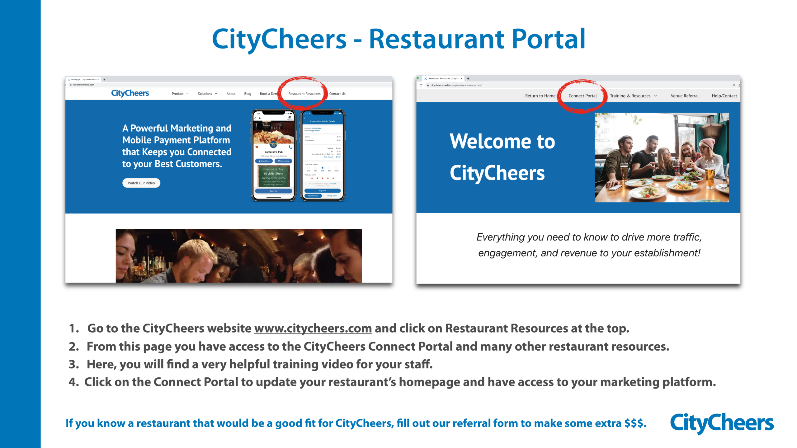 Connect Portal Tutorial | CityCheers Media